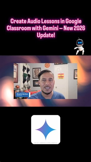 Teachers can now create podcast‑style audio lessons using Gemini from Google Classroom! 🎧✨ Customize grade level, learning objectives, speaker style and more. All from the Gemini tab. Perfect for engaging students who learn best by listening! #EdTech #Gemini | TECHTosas