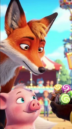 🐷🦊 "Chintu, Mintu and the Candy Trap | Cartoon | कार्टून | kids story | poem | kids learning