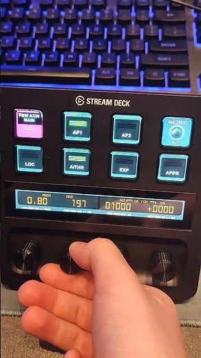 Stream Deck Plus Autopilot Heading Control | Airbus A320 V2 Sim Cockpit