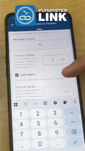 Flymaster Link - Send Messages to devices