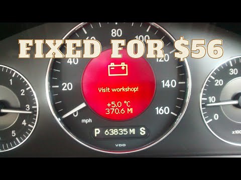 Mercedes E320 Battery Light On (Fix) Voltage Regulator Issue