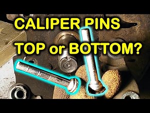 Different sizes of rear brake floating caliper guide/slide pins