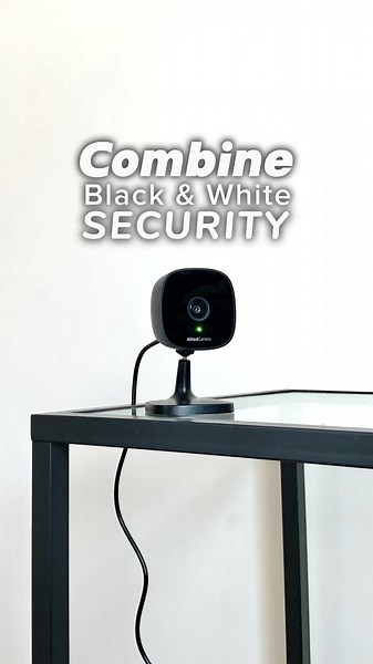 What color security camera do you need? Experiment by combining black and white cameras! That way, you can easily blend surveillance with your interiors in some areas, while making it stand out elsewhere to deter break ins! 😼