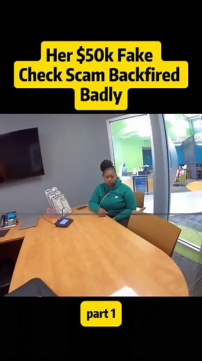 Her $50k Fake Check Scam Backfired Badly #policeofficer #cops #policeoftiktok #police #copsoftiktok | Tkznb 02