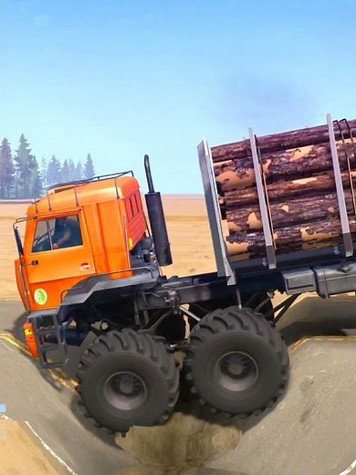 Spintires: MudRunner -SHACMAN DELONG X3000 Towing a Truck on a Snowy Road Ep333