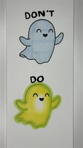 @coveredbycolors | How to color a ghost like a pro 👻✨ #coloring #art #ghost #tutorial #trending #viral #fyp | Instagram