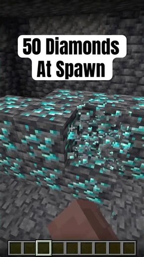 This Minecraft Seed Has 50 Diamonds At Spawn 😱