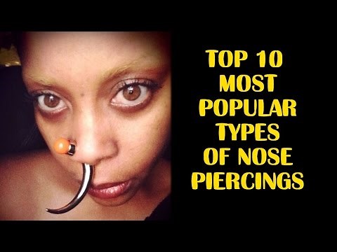 Top 10 Most Popular Types of Nose Piercings