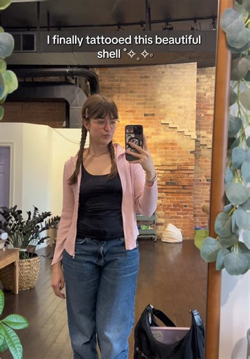 Inspiring Shell Tattoo Design by Toronto Artist