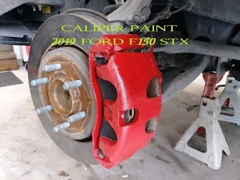 Applying brake caliper paint 2019 Ford F150