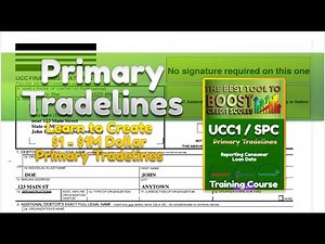 How to Create PRIMARY TRADELINES from UCC Filings (STEP BY STEP / REVISED UCC-1 EBOOK SYSTEM)