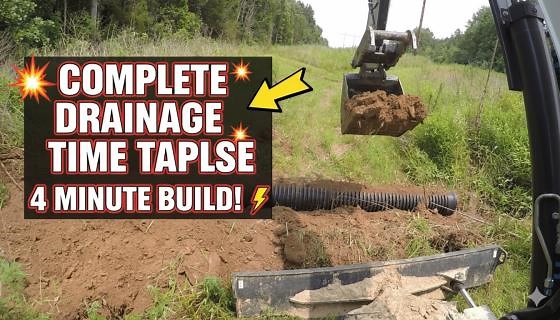 ATV UTV Trail Culvert Pipe Install Time Lapse Southern Illinois Land Project