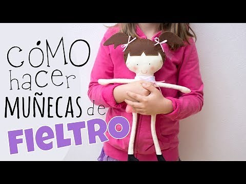 MUÑECAS DE FIELTRO - Manualidades en fieltro - DIY Felt dolls 😍