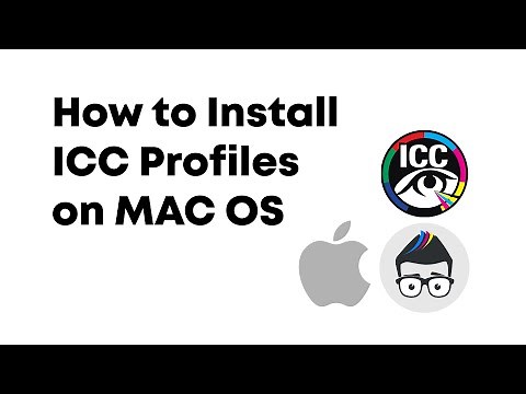 Installing ICC Profiles on Mac OS