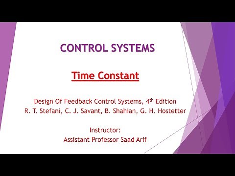 Time Constant of 1st Order System