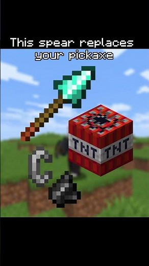 The Spear Mining Trick in Minecraft