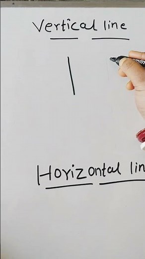 vertical and horizontal line easy to know #maths #lines #shortfeed
