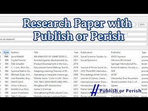 How to Download Publish or Perish 2024 for Windows 10