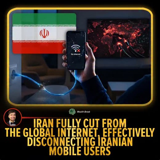 Wealth Break on Instagram: "Digital Silence: Iran’s IPv6 Kill-Switch Activates! 🌐🚫 The "Digital Curtain" has fallen. On January 8, 2026, Cloudflare Radar confirmed a surgical strike on Iran’s connectivity: a staggering 98.5% drop in announced IPv6 address space. This isn't just a glitch—it’s a protocol-specific blackout. By killing IPv6, the government has effectively severed mobile internet for millions of users while keeping older desktop networks on a tight leash. As nationwide protests ove