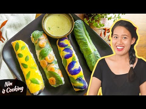 How To Make Thai Fresh Spring Rolls (with a Yummy Dipping Sauce)
