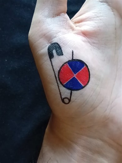 Multi-Color Pin Tattoo Design Inspiration