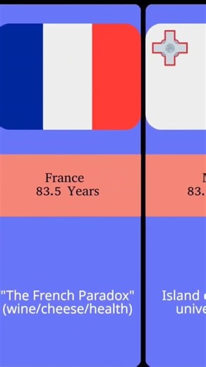 Life Expectancy Of Countries