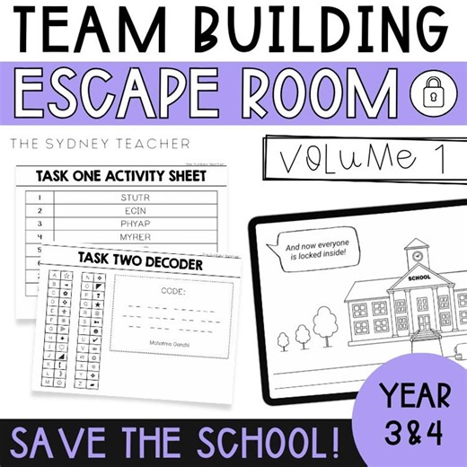 Team Building Escape Room Puzzle, Logic Game (printable Activity) - Etsy