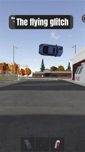 The flying glitch #roblox #greenvilleroblox #greenville #car #flyingcars