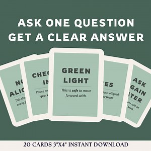Yes No Oracle Cards | Decision Oracle Cards | Clear Answers Printable Deck | Instant Download - Etsy Canada