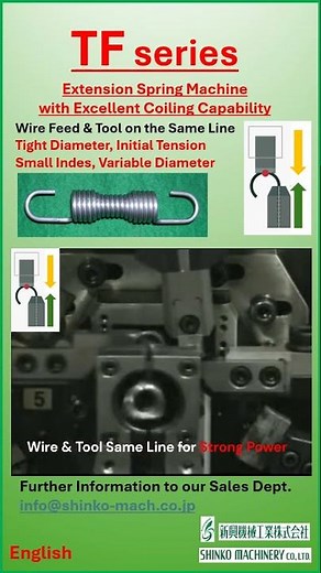 TF Series: Extension Spring Machine with Excellent Coiling Capability