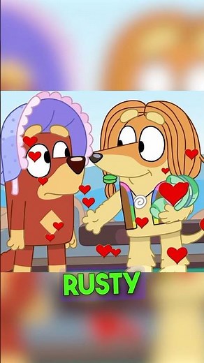 Indy and Rusty The Future Couple in Bluey #bluey #viral #disney