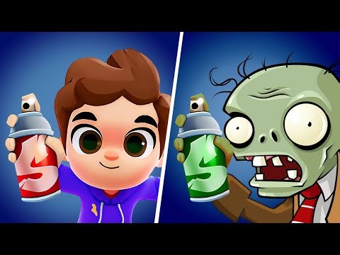Kooply Run Subway Craft VS PVZ Zombie Subway Surf, Subway Runner Games, Kooply Run Game, Subway Surf