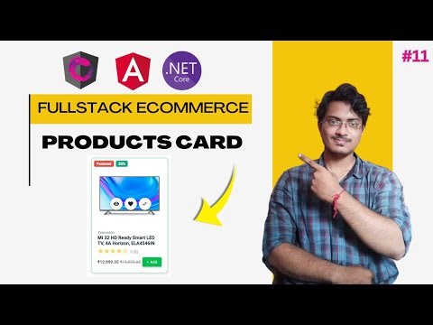 Full Stack E-commerce Project #11 : Build a Dynamic Product Card | Angular & .NET Core