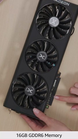 XFX Speedster SWFT319 AMD Radeon RX 6800 Gaming Graphics Card with 16GB GDDR6, AMD RDNA 2 RX-68XLAQBD9