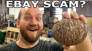 Dinosaur Egg Fossil Cut in Half- Real or Fake eBay Scam? | Waterjet Channel
