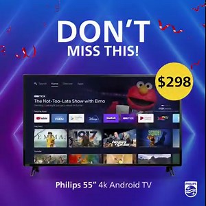 Philips 55” and 65” 4k Android TVs are on Rollback now at Walmart! Shop now:: https://www.walmart.com/browse/electronics/smart-tvs/philips/3944_1060825_1229815_1229817?cat_id=3944_1060825_1229815_1229817&facet=brand:Philips||special_offers:Rollback||condition:New | Philips TV