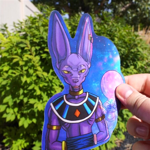 ✨ Beerus Anime Sticker - Dragon Ball Collection ✨❤️ Add a touch of Dragon Ball to your belongings with this Beerus sticker!