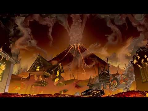 Volcano Eruption animation
