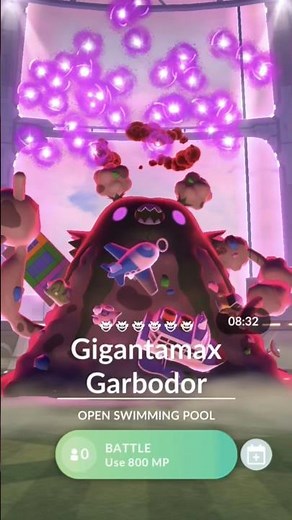 ✨First Ever Gmax Garbodor Raid ✨In #pokemongo #pokemon #viral