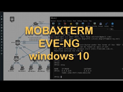 How to open mobaxterm with eve ng windows 10 and windows 11