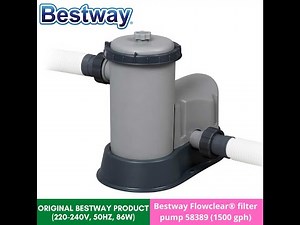 Bestway Cartridge 1500 GPH Filter Setup On Our Intex Prism Pool