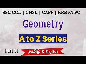 GEOMETRY 01 A to Z Series in Tamil, Maths shortcuts in Tamil, SSC, RAILWAY,CET