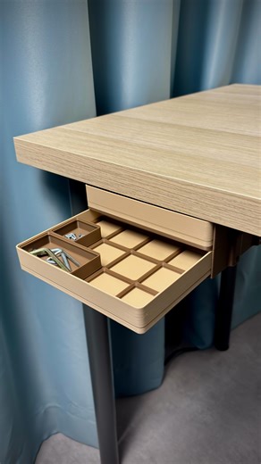 Matthew Ghost/ 3D Print, Design | Modular under desk drawer with Gridfinity compatibility. Push-push opening. Stack it. Customize it 🚀 👉Write a “stl” in the comments and... | Instagram