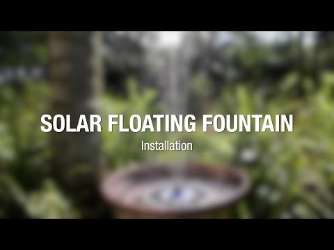 Solar Floating Fountain | Installation