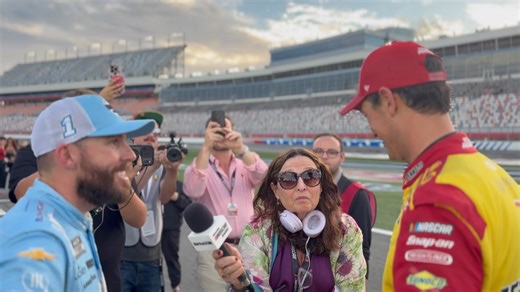 269K views · 3.8K reactions | Joey Logano and Ross Chastain shake hands and chat after Logano secured the final transfer spot and Chastain’s playoffs came to an end. | Dustin Long | Facebook