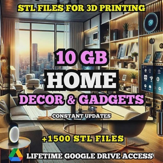 1500  Functional STL Files, Home & Decor STL Bundle Home Decor, Gadgets, Stands Holders More, 3D Printable Home Design Pack, Lifetime Access - Etsy Canada