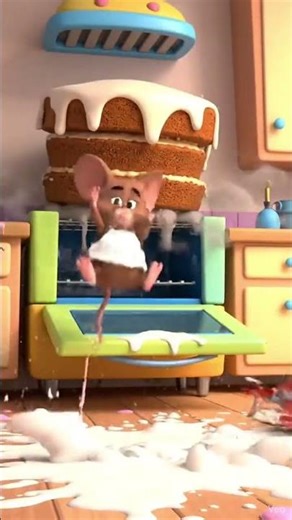 Mouse vs Cake: The Ultimate Cartoon Chaos #mousefails