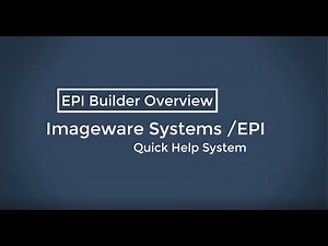 EPI Builder Overview
