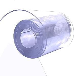 12.6ft Length X3.94in Width Dog Cat Door Replacement Flaps,Pet House Door PVC Replacement Strips,DIY Dog or Cat House Door Clear Flap, Waterproof Anti Freezing,Easy to Cut & Install