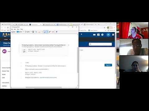 Summative Artifact Simplified Training (April 20, 2021) for TX Reading Academy Admin Artifact #2